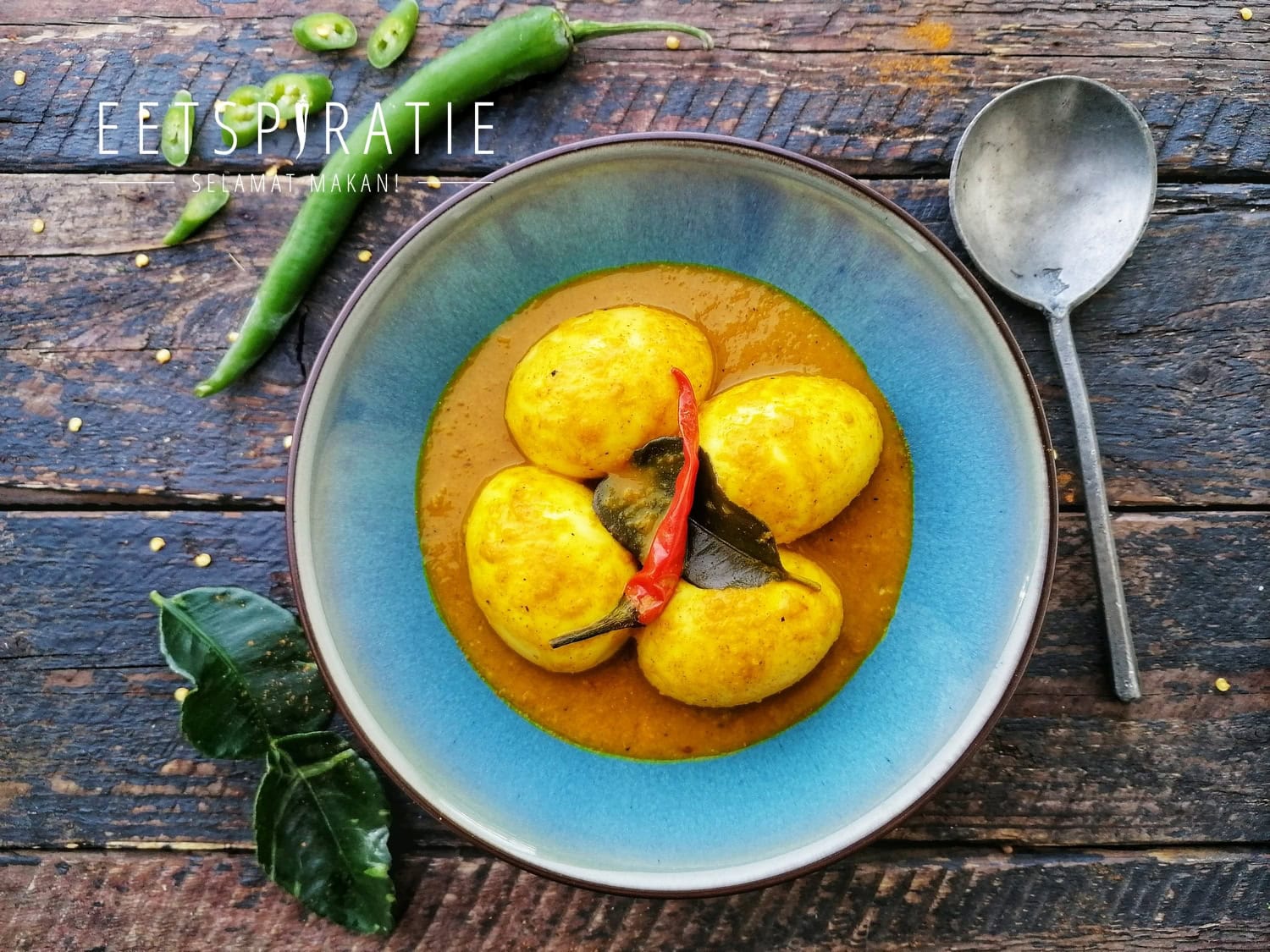 Kerrie telor (eieren in kerriesaus) | Eetspiratie