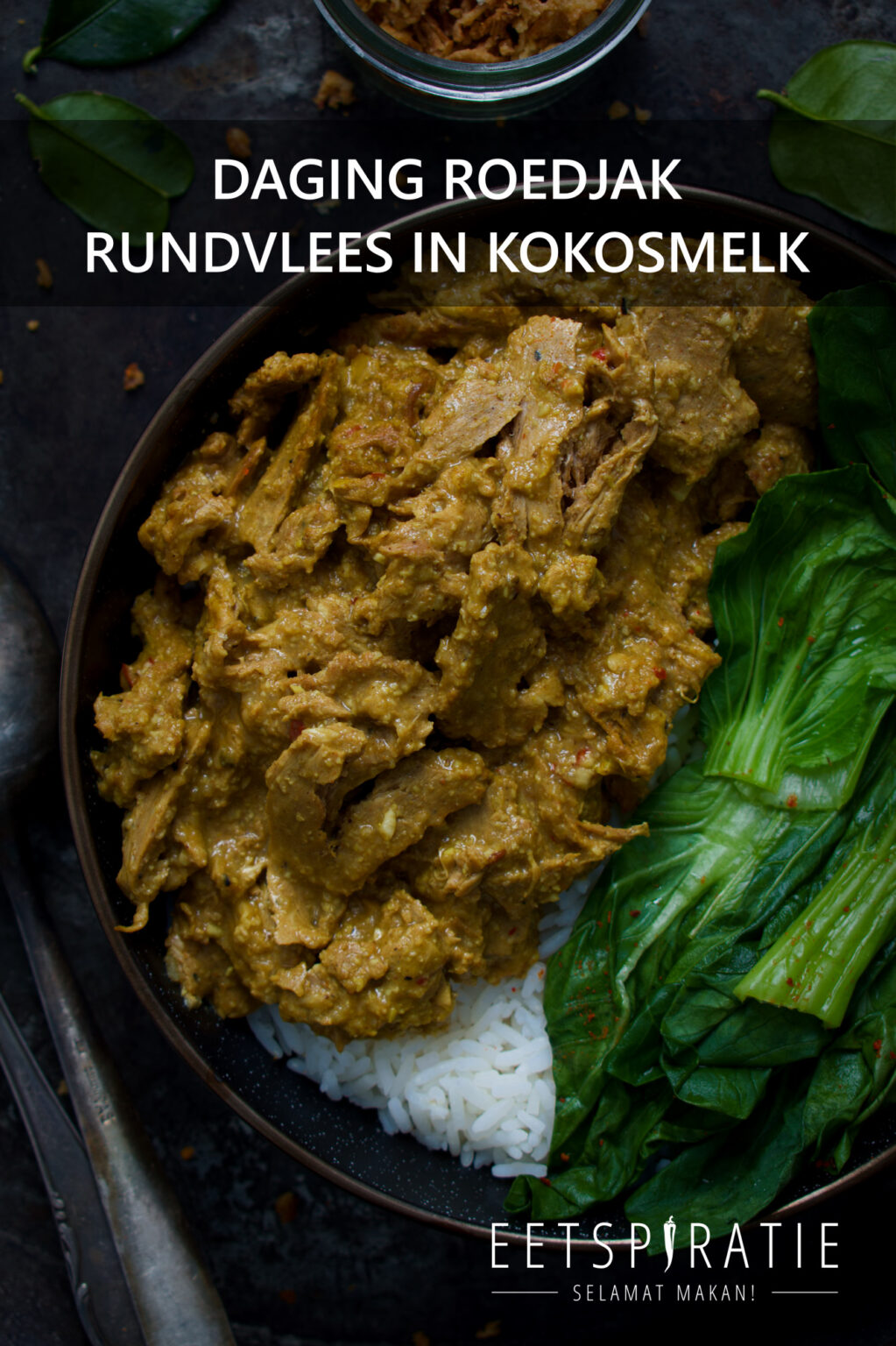 Daging roedjak (rundvlees in kokosmelk) - Eetspiratie