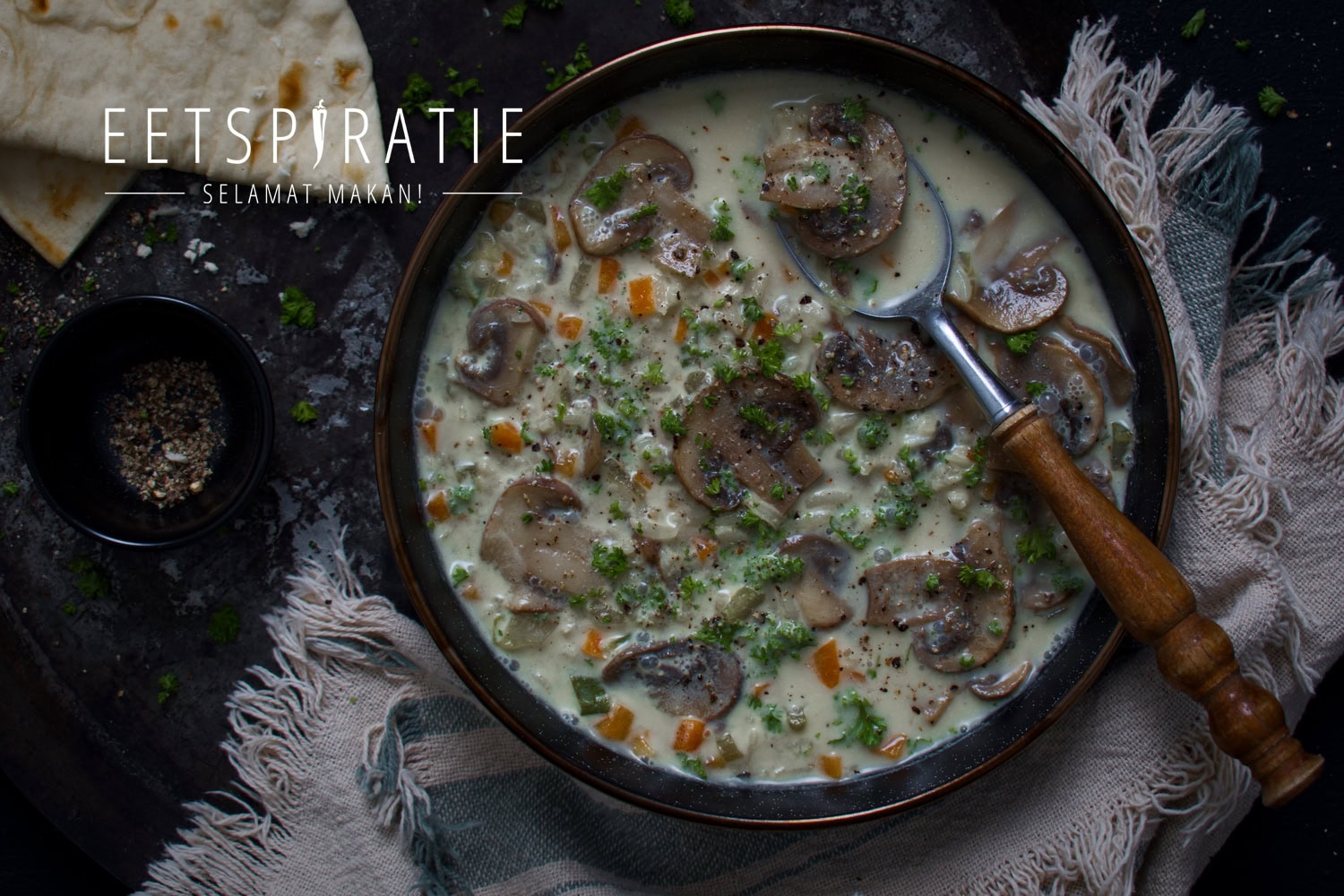 Budget recept: champignonsoep met rijst | Eetspiratie